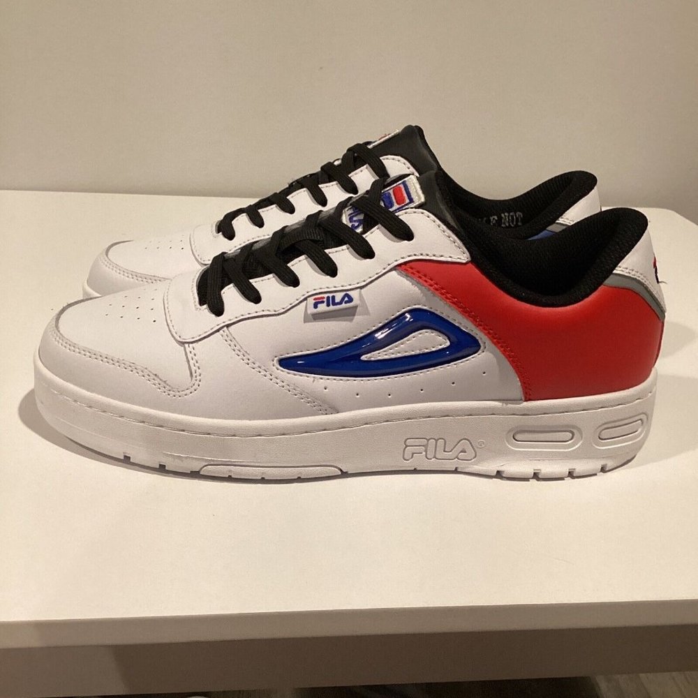 Men's Fila Heritage 95 Low Red White Blue Tennis Shoe… - Gem